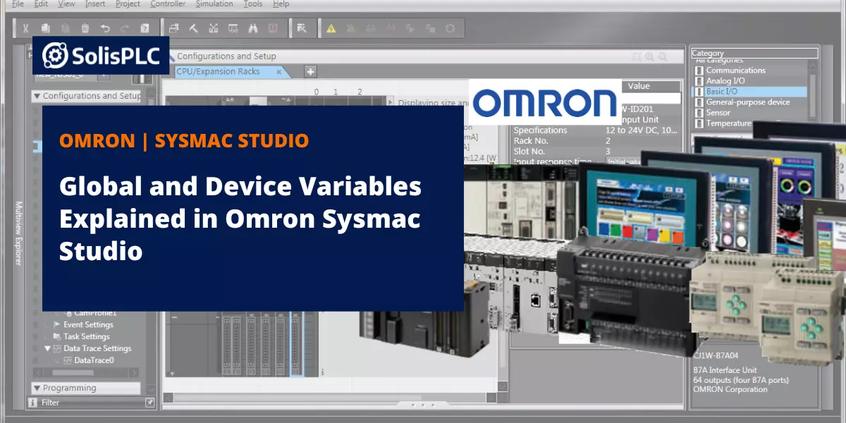 Omron PLC Training | Global and Device Variables Explained in Omron Sysmac Studio